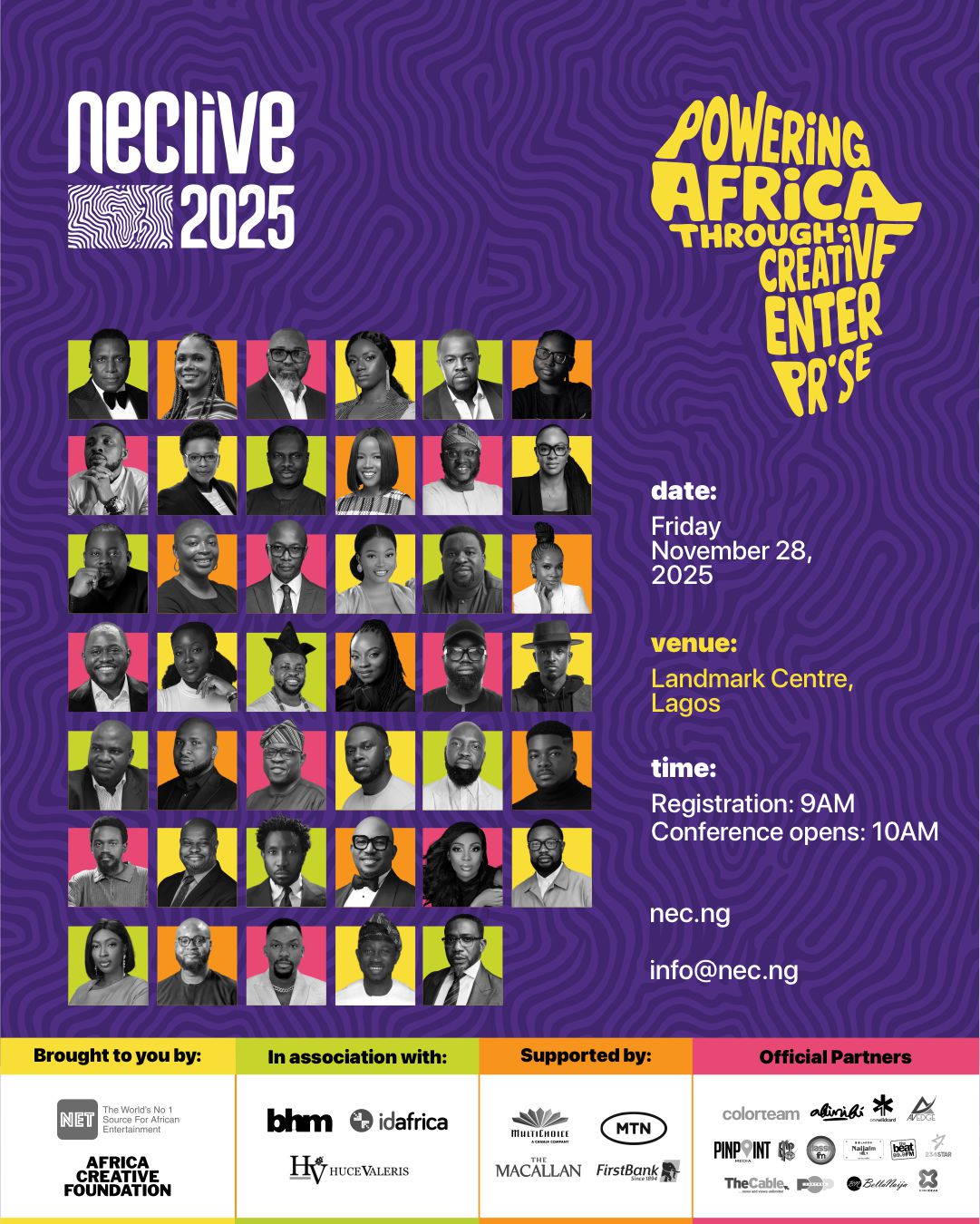 NECLive 2025 Brings Africa’s Top Entertainers To Lagos On November 28 ...